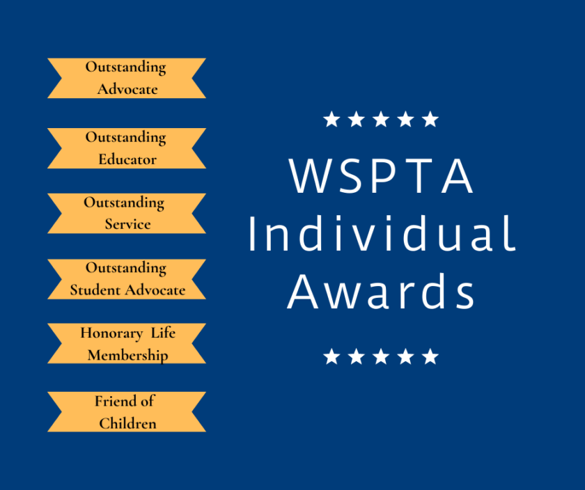 Nominate Someone Today for WSPTA State-Level Award - WSPTA